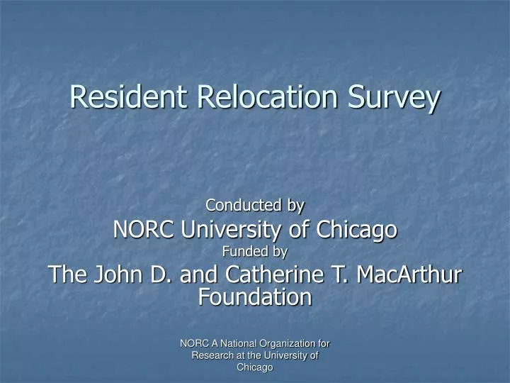 PPT - Resident Relocation Survey PowerPoint Presentation, free download ...