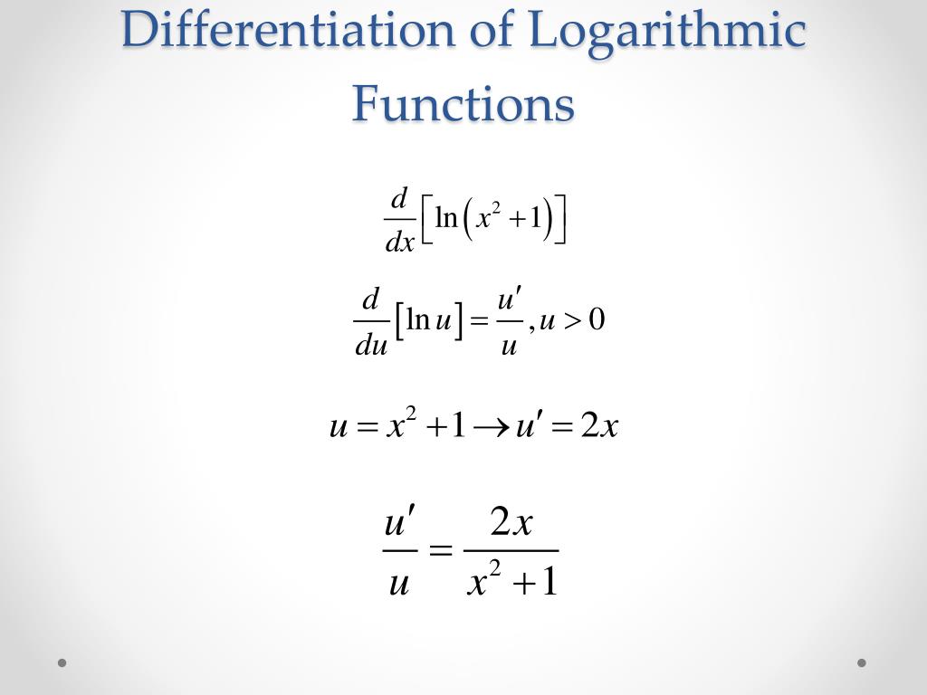 PPT The Natural Logarithmic Function PowerPoint Presentation Free