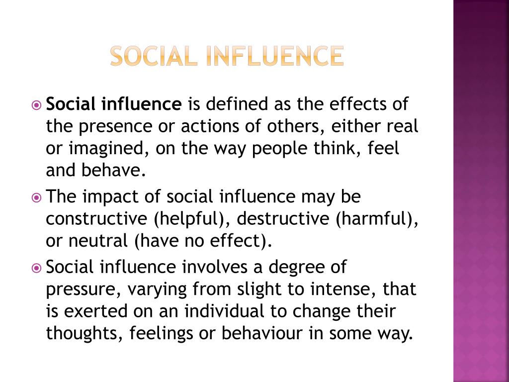 PPT - Social Influences on the Individual PowerPoint Presentation, free ...