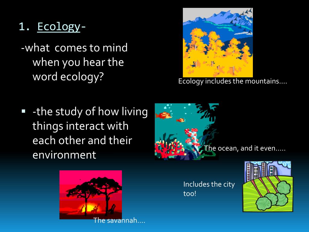PPT - Vocabulary words 1-4 Ecology Biotic Factors Abiotic Factors ...