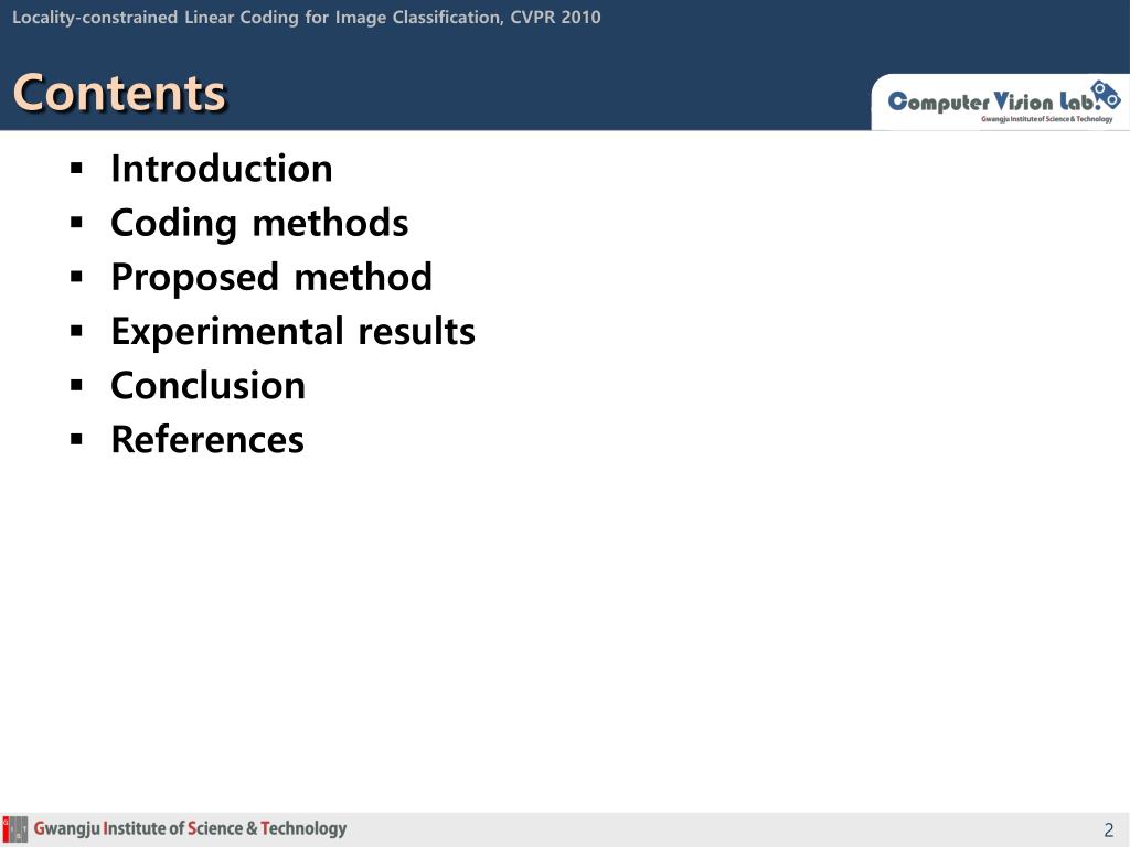 Ppt Locality Constrained Linear Coding For Image Classification Powerpoint Presentation Id