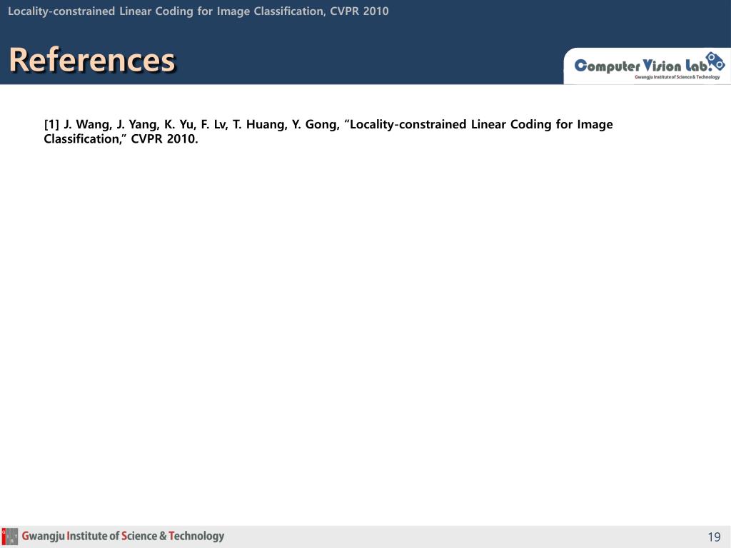 Ppt Locality Constrained Linear Coding For Image Classification Powerpoint Presentation Id