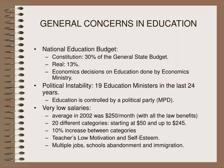 PPT - GENERAL CONCERNS IN EDUCATION PowerPoint Presentation, free ...