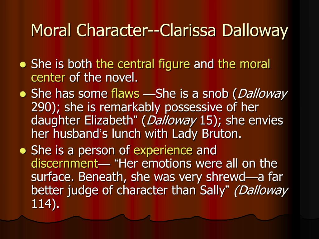 PPT - Aristotelian Vision of Moral Character in Virginia Woolf ’ s Mrs ...