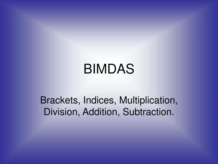 PPT - BIMDAS PowerPoint Presentation, free download - ID:2706850