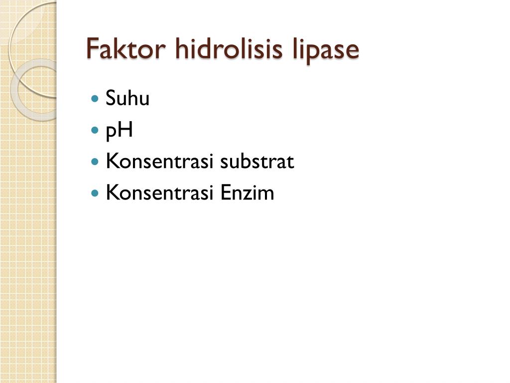PPT - EKSTRAKSI DAN UJI AKTIVITAS ENZIM LIPASE PowerPoint Presentation ...