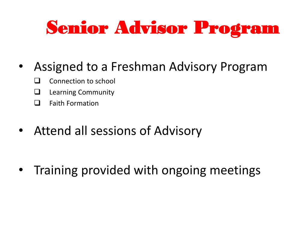 PPT - Senior Year Leadership Opportunities PowerPoint Presentation ...