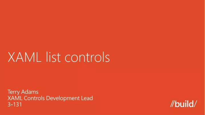 PPT - XAML list controls PowerPoint Presentation, free download - ID ...