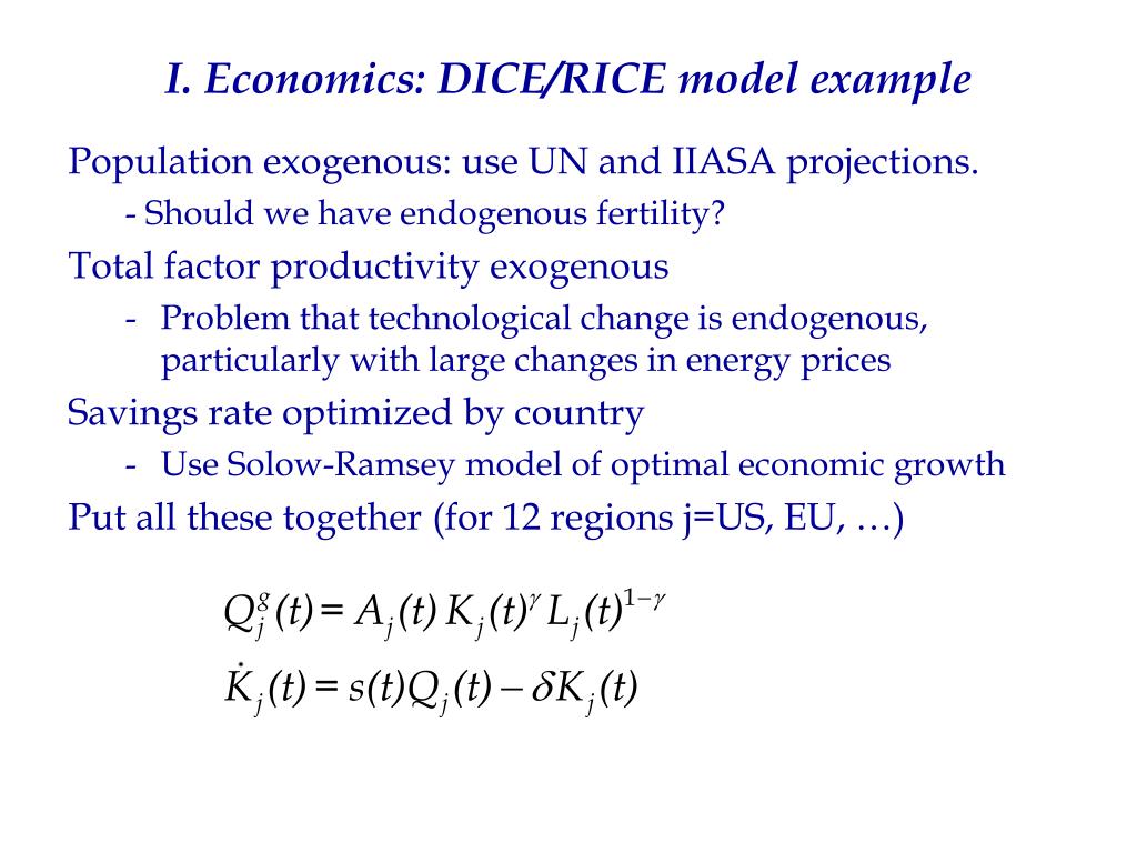 PPT - Integrated Assessment Models of Economics of Climate Change ...
