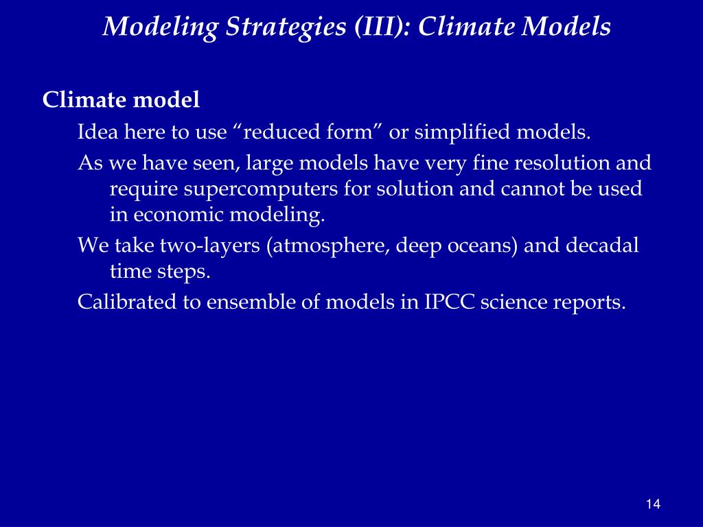 PPT - Integrated Assessment Models of Economics of Climate Change ...
