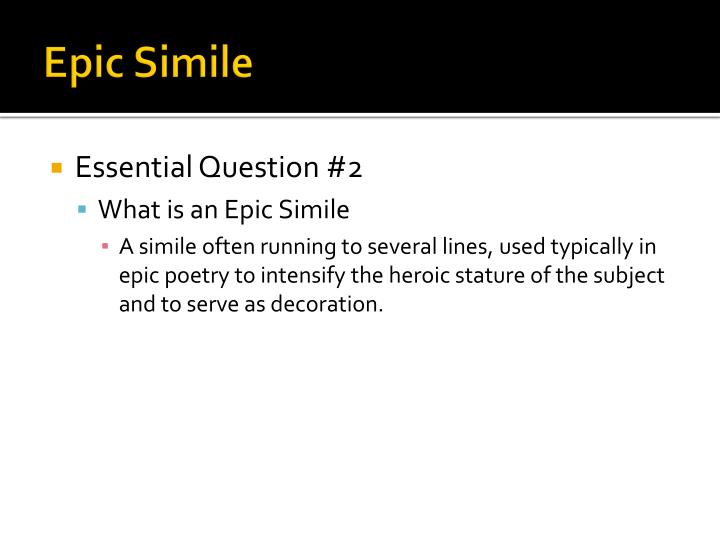 PPT - Epithet PowerPoint Presentation - ID:2707651