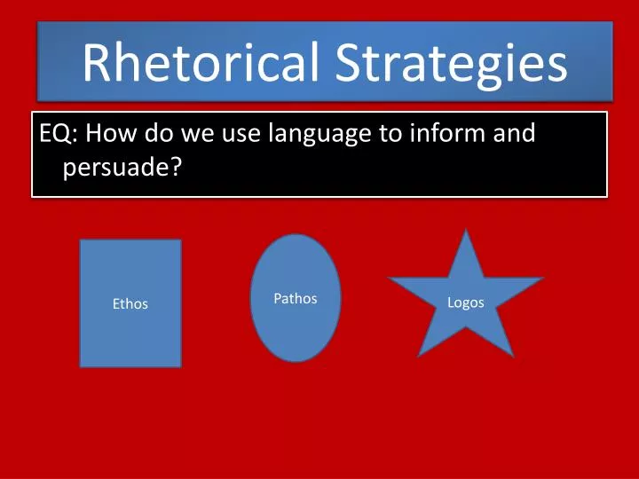 PPT - Rhetorical Strategies PowerPoint Presentation, free download - ID ...