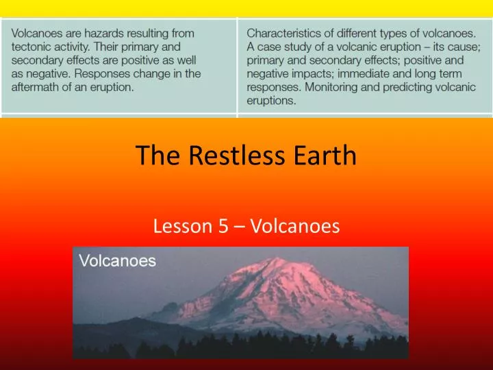PPT - The Restless Earth PowerPoint Presentation, free download - ID ...
