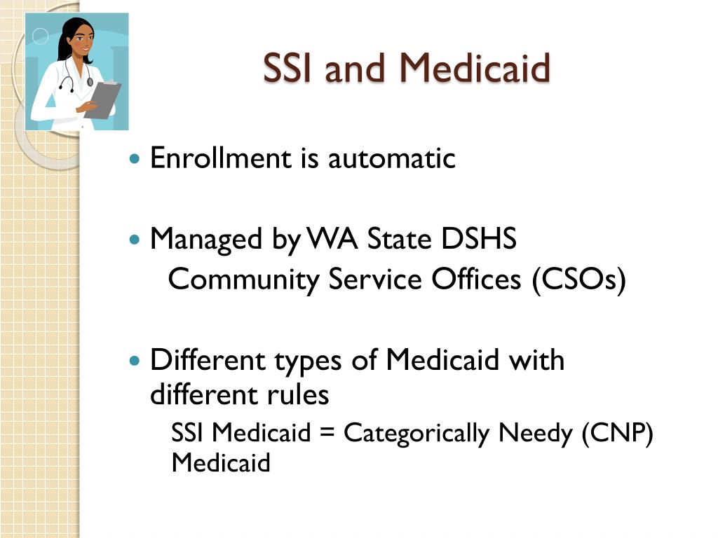 PPT - Supplemental Security Income (SSI) And Medicaid PowerPoint ...