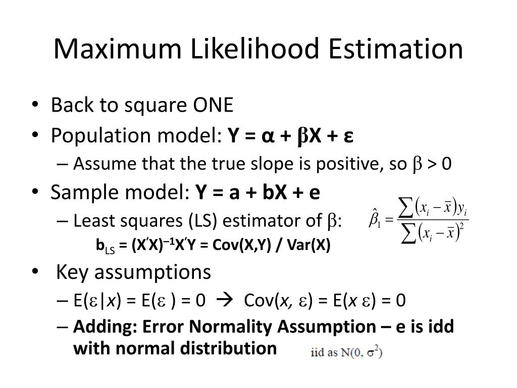 PPT - Applied Econometrics Maximum Likelihood Estimation and Discrete ... PPT - Applied Econometrics Maximum Likelihood Estimation and Discrete ...