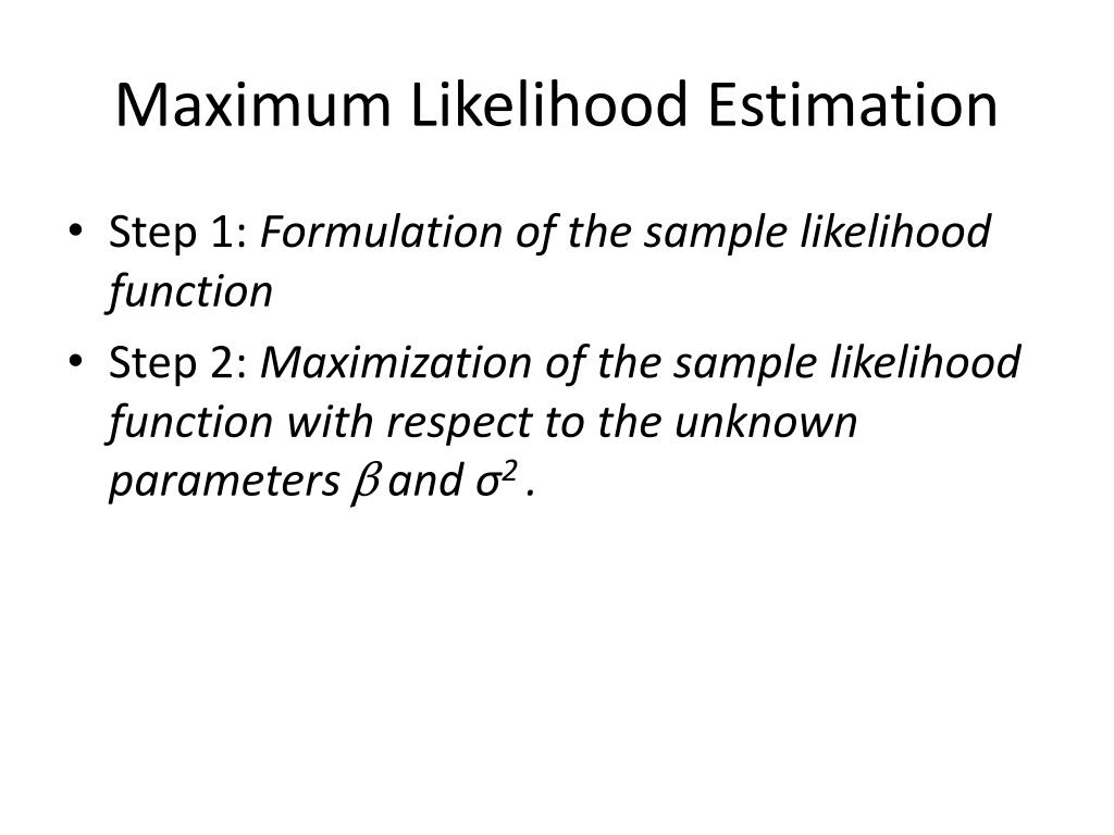 PPT - Applied Econometrics Maximum Likelihood Estimation and Discrete ... PPT - Applied Econometrics Maximum Likelihood Estimation and Discrete ...
