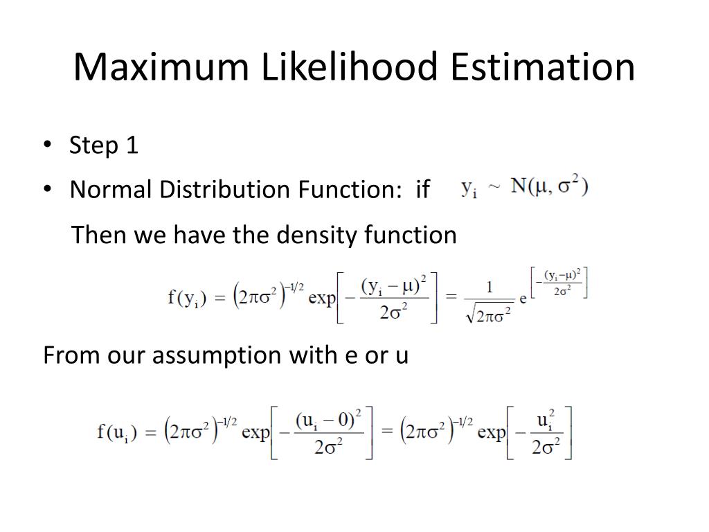 PPT - Applied Econometrics Maximum Likelihood Estimation and Discrete ... PPT - Applied Econometrics Maximum Likelihood Estimation and Discrete ...