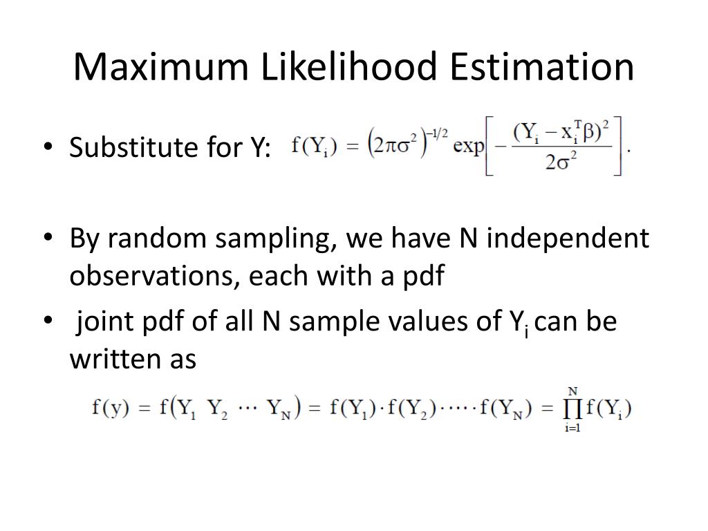 PPT - Applied Econometrics Maximum Likelihood Estimation and Discrete ... PPT - Applied Econometrics Maximum Likelihood Estimation and Discrete ...