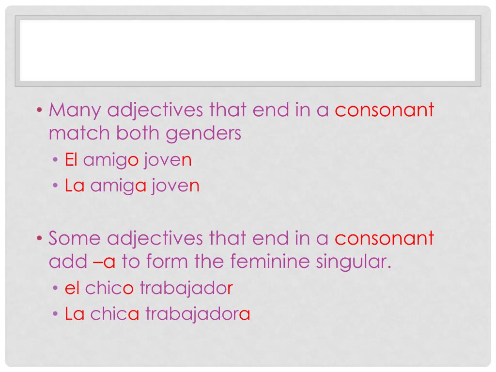 PPT - Understanding Subject Pronouns and Adjective Agreement in Spanish ...