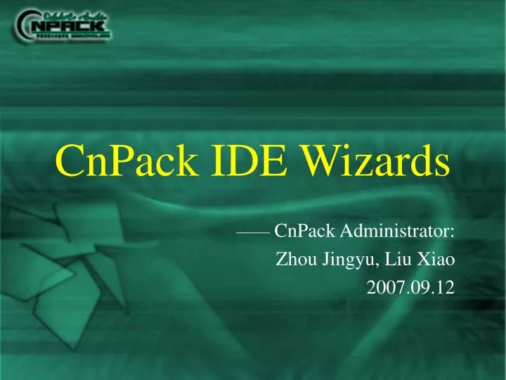 PPT - CnPack IDE Wizards PowerPoint Presentation, free download - ID ... PPT - CnPack IDE Wizards PowerPoint Presentation, free download - ID ...