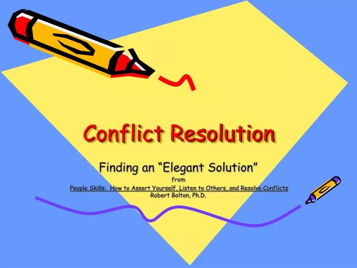 PPT - Conflict Resolution PowerPoint Presentation, free download - ID ...