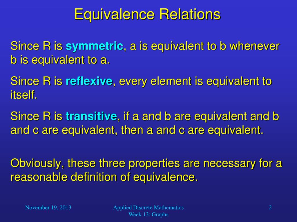 Ppt Equivalence Relations Powerpoint Presentation Free Download Id