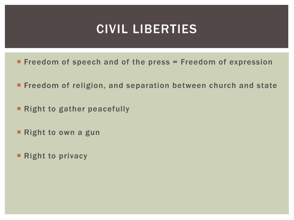 PPT - Understanding Civil Liberties and Civil Rights: Key Differences ...
