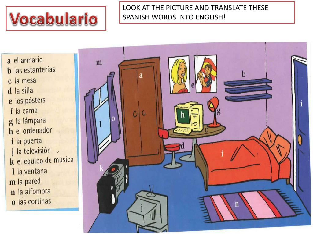 PPT - WALT: w rite about the furniture in your bedroom PowerPoint ...