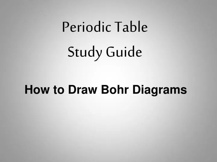 PPT - Periodic Table Study Guide PowerPoint Presentation, free download - ID:2710725