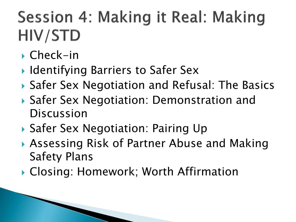 Ppt Safer Sex Skills Building An Evidence Based Intervention