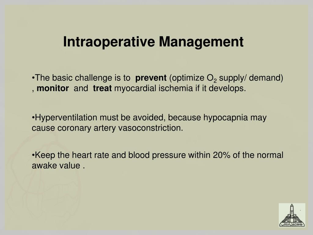 PPT - ANESTHETIC MANAGEMENT OF PATIENTS WITH ISCHEMIC HEART DISEASE ...