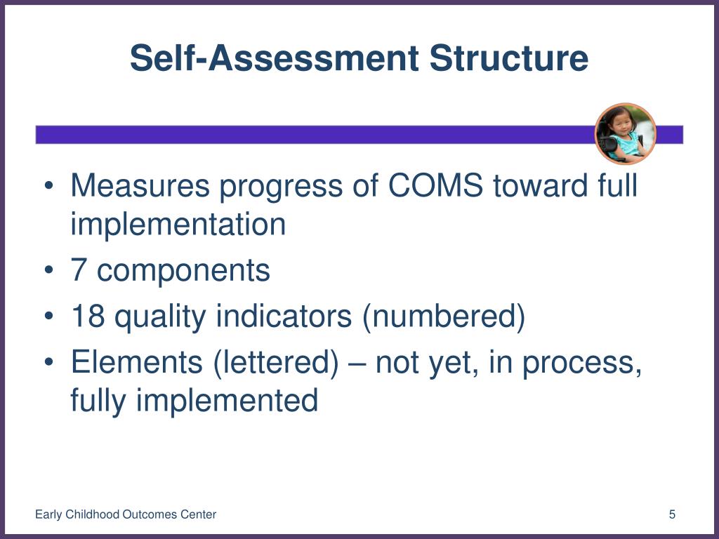 PPT - Enhancing Early Childhood Outcomes: Implementing the COMS Self ...