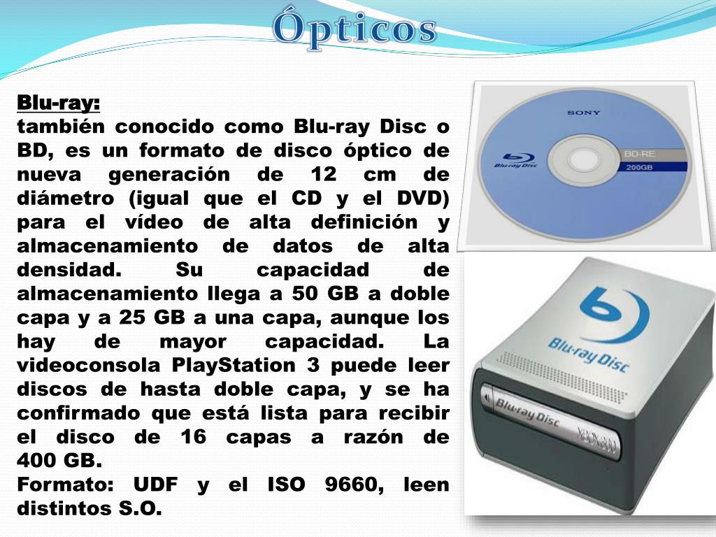 PPT - UNIDADES DE ALMACENAMIENTO ÓPTICO Y MAGNÉTICO PowerPoint ...
