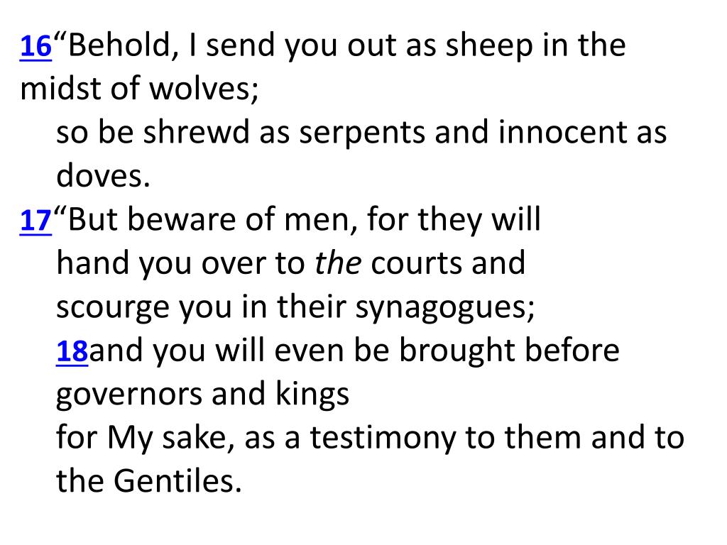 PPT - 1 Jesus summoned His twelve disciples and gave them authority ...