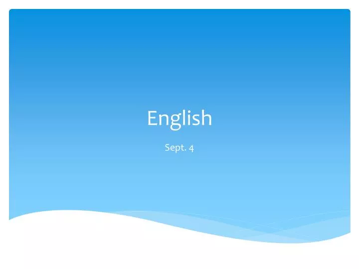 PPT - English PowerPoint Presentation, free download - ID:2712820