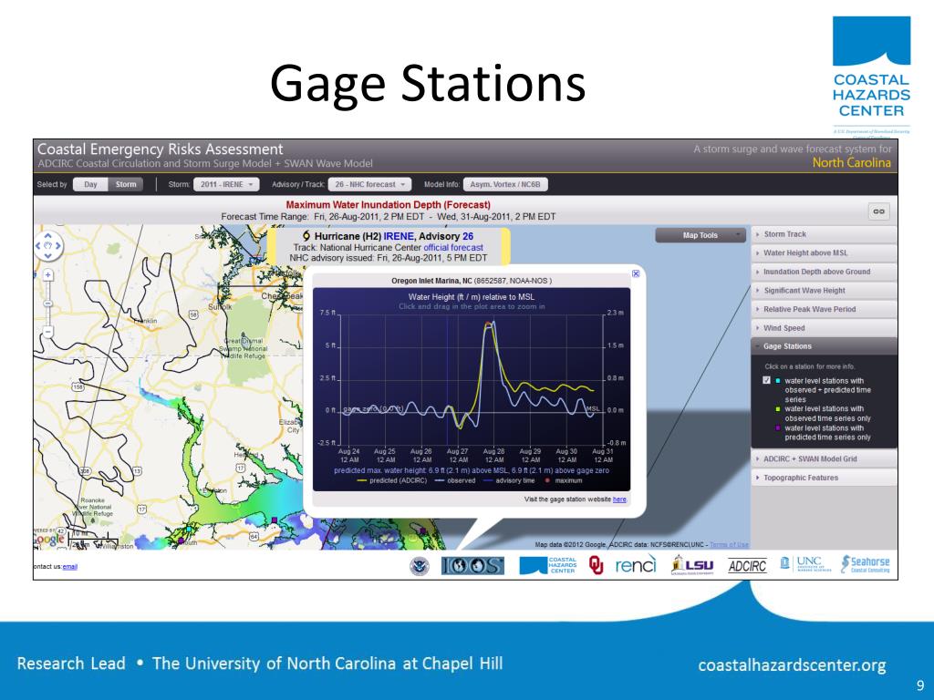 PPT - Evaluation of the NC-CERA Storm Surge and Wave Visualization Tool ...