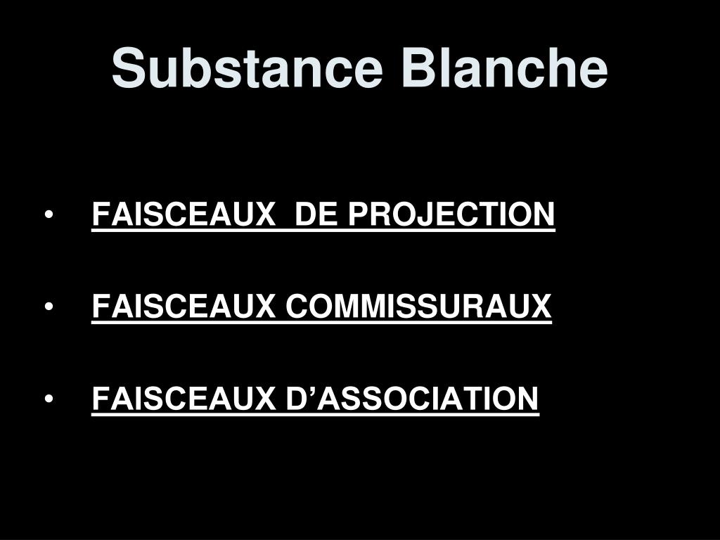 PPT - Les faisceaux de la substance blanche cérébrale. Topographie ...