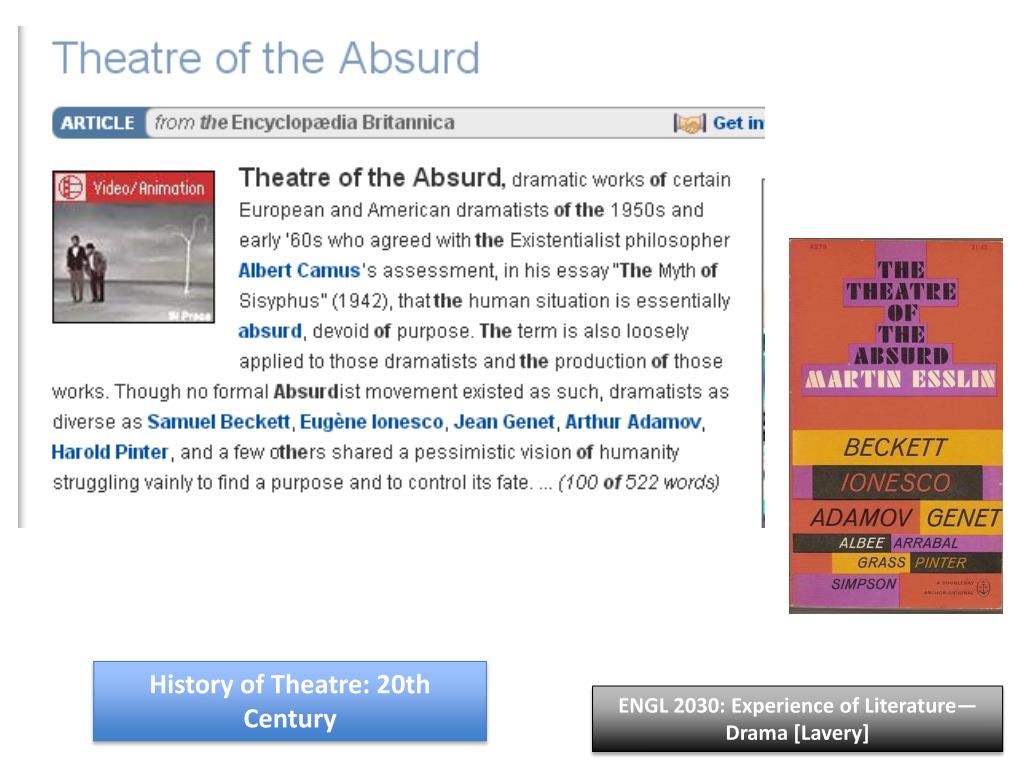 PPT - History of Theatre: 20th Century PowerPoint Presentation, free ...