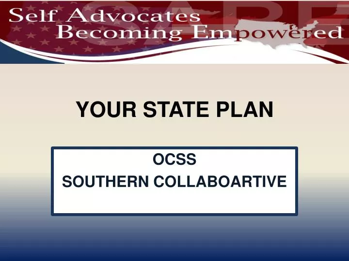 PPT - YOUR STATE PLAN PowerPoint Presentation, free download - ID:2713827