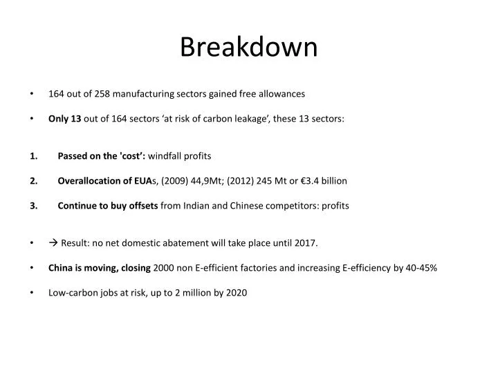 PPT - Breakdown PowerPoint Presentation, free download - ID:2713980