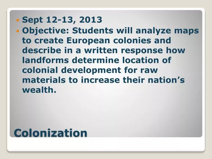 PPT - Colonization PowerPoint Presentation, free download - ID:2714205