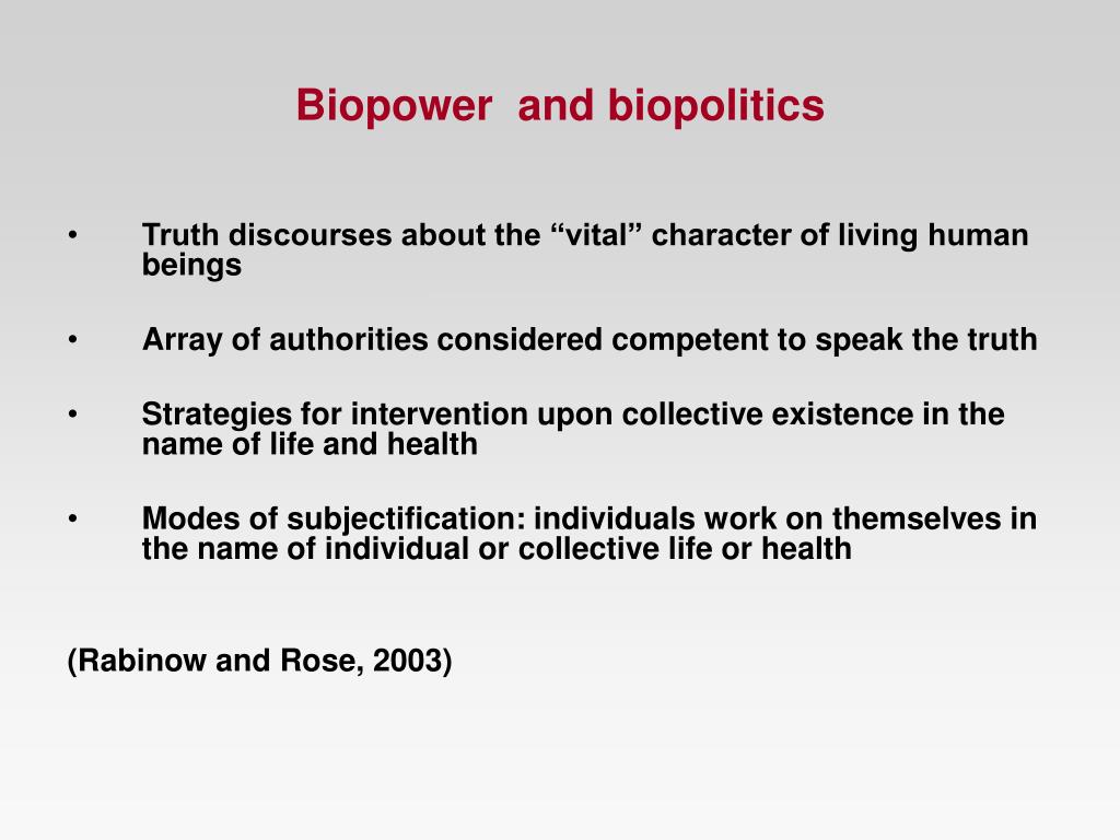 PPT - BIOPOLITICS, ETHICS AND REGENERATIVE MEDICINE PowerPoint ...