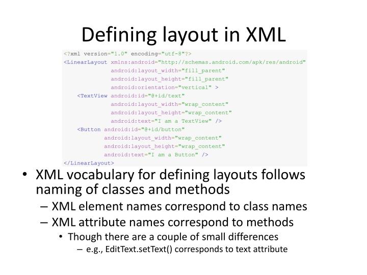PPT - Android: Layouts PowerPoint Presentation - ID:2715116
