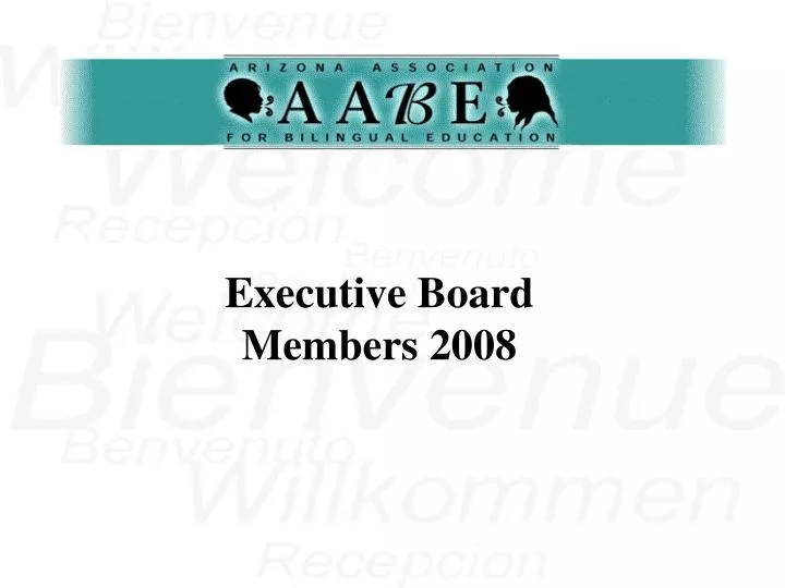PPT - Executive Board Members 2008 PowerPoint Presentation, free ...
