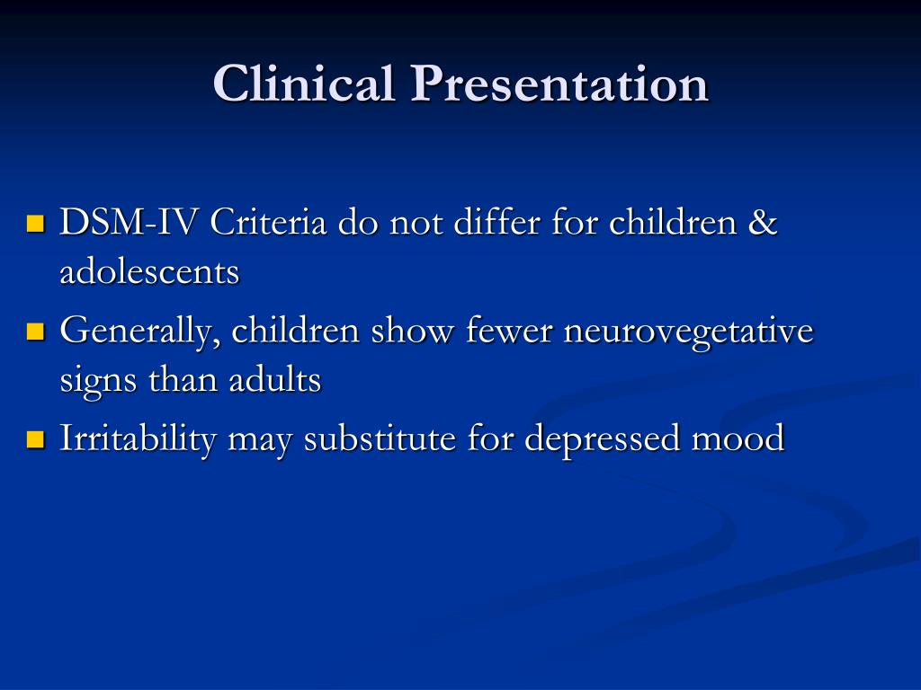 PPT - The Diagnosis and Treatment of Pediatric Depression PowerPoint ...