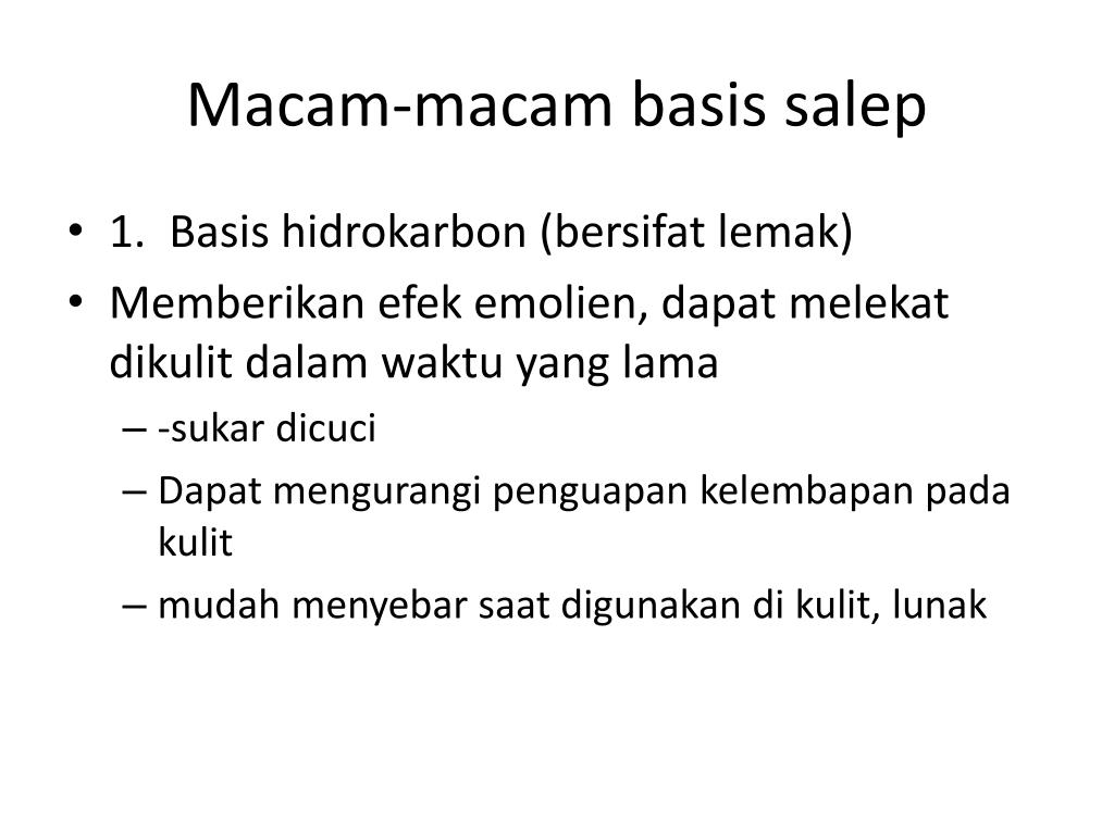 PPT - FORMULASI TEKNOLOGI SEDIAAN CAIR DAN SEMI PADAT ( salep ...