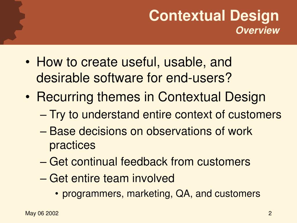 PPT - Contextual Design Hugh Beyer and Karen Holtzblatt Psychology of ...