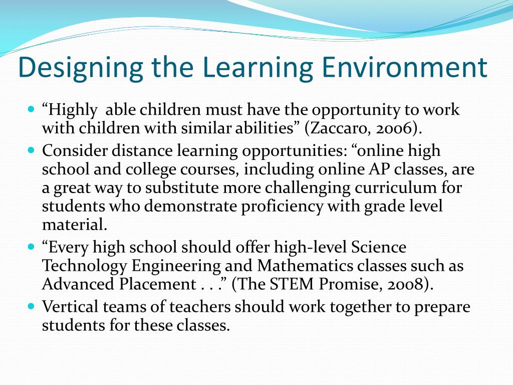 PPT - Meeting the Needs of High-Level Learners in Mathematics ...