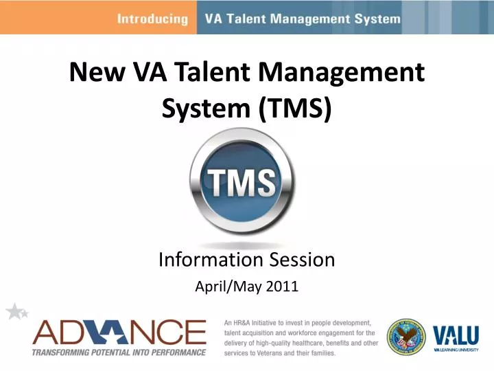 PPT - New VA Talent Management System (TMS) PowerPoint Presentation ...
