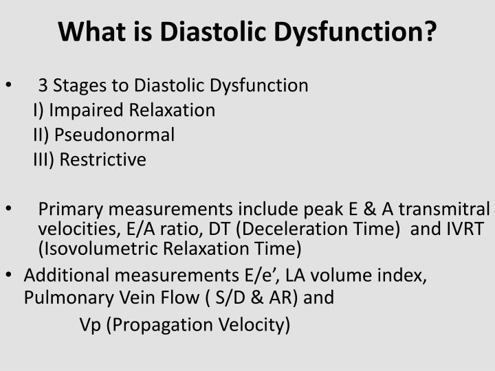 PPT - Diastolic Dysfunction as Diagnosed and Quantified by ...